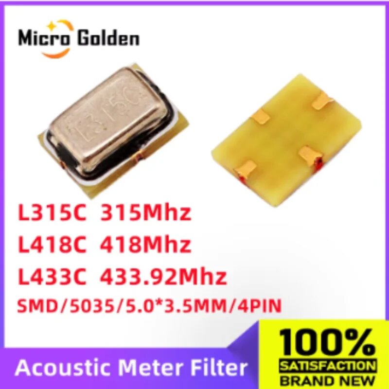 SMD SAW фильтры для акустического счётчика 5 шт