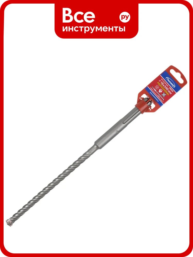 Бур по бетону Tsunami 16х340/200 Cross SDS-MAX PROFESSIONAL T10610400016340