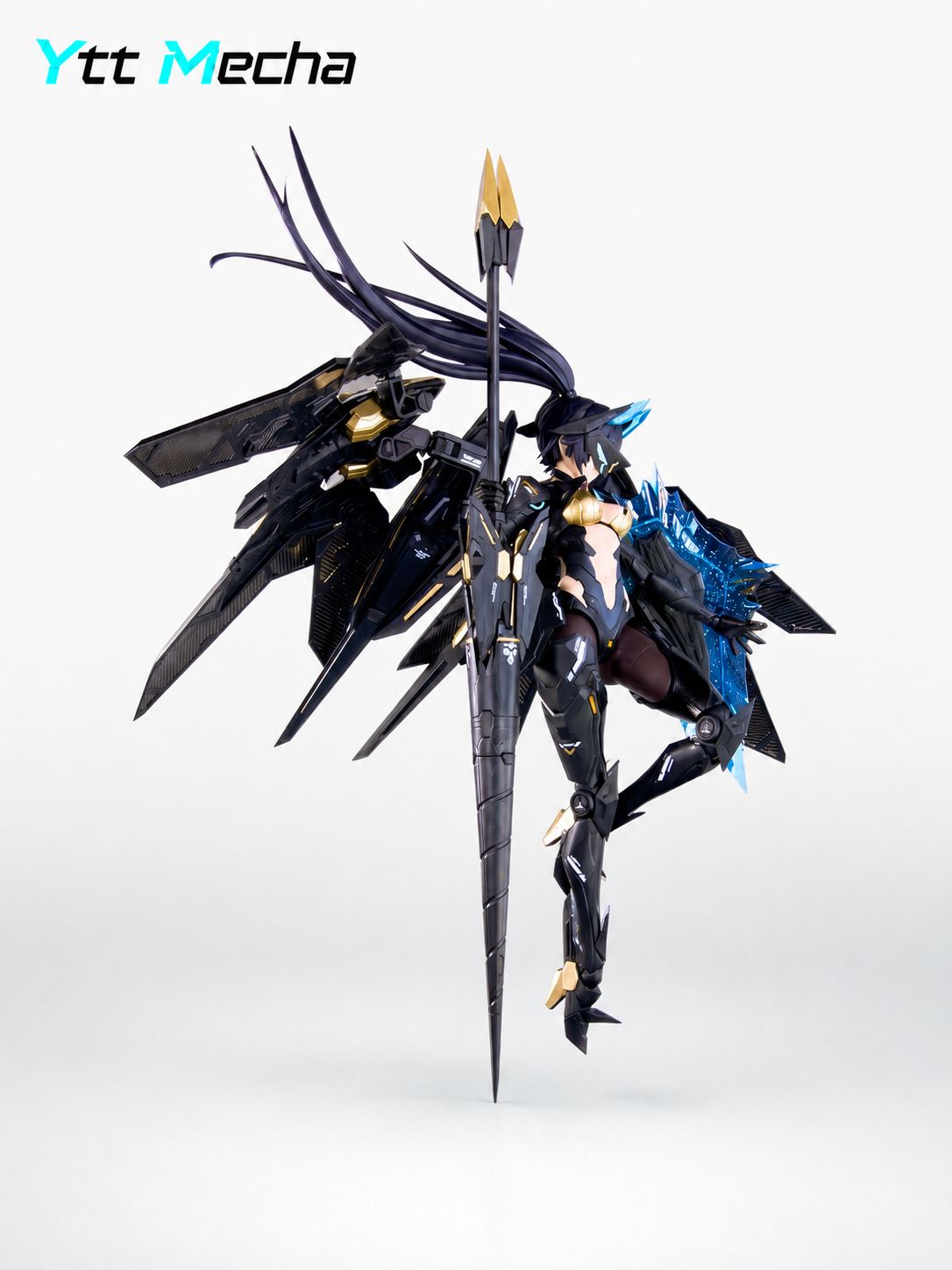 MS General x Mecha BREAK UBP-A04S Black Panther 1/10 сборная модель mecha girl с копьем и щитом