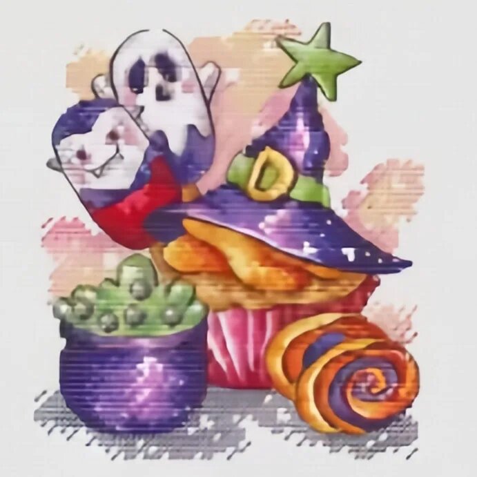 Вышивка крестом Halloween, 18ct white, ZZ1956-B
