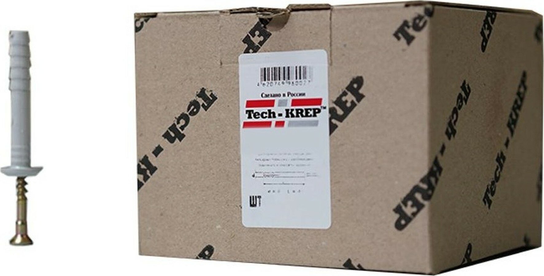 Дюбель гвоздевой Tech-KREP 6 х 80 (уп. 100 шт) грибовидный 154268