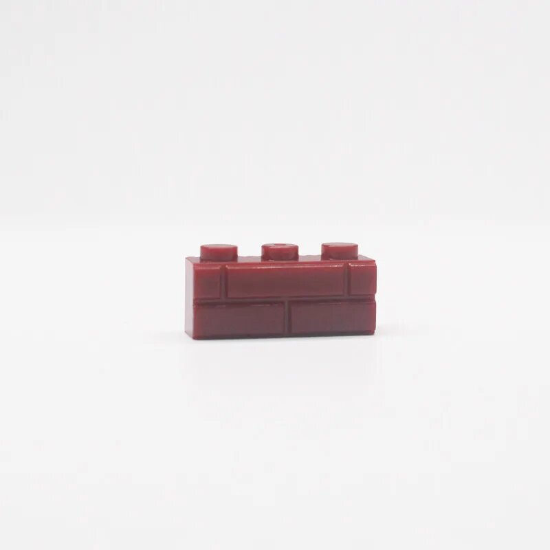 Конструктор MOC 98283 блоки стен 1x2/1x3/1x4 совместимые с LEGO 30pcs, 1x3 maroon