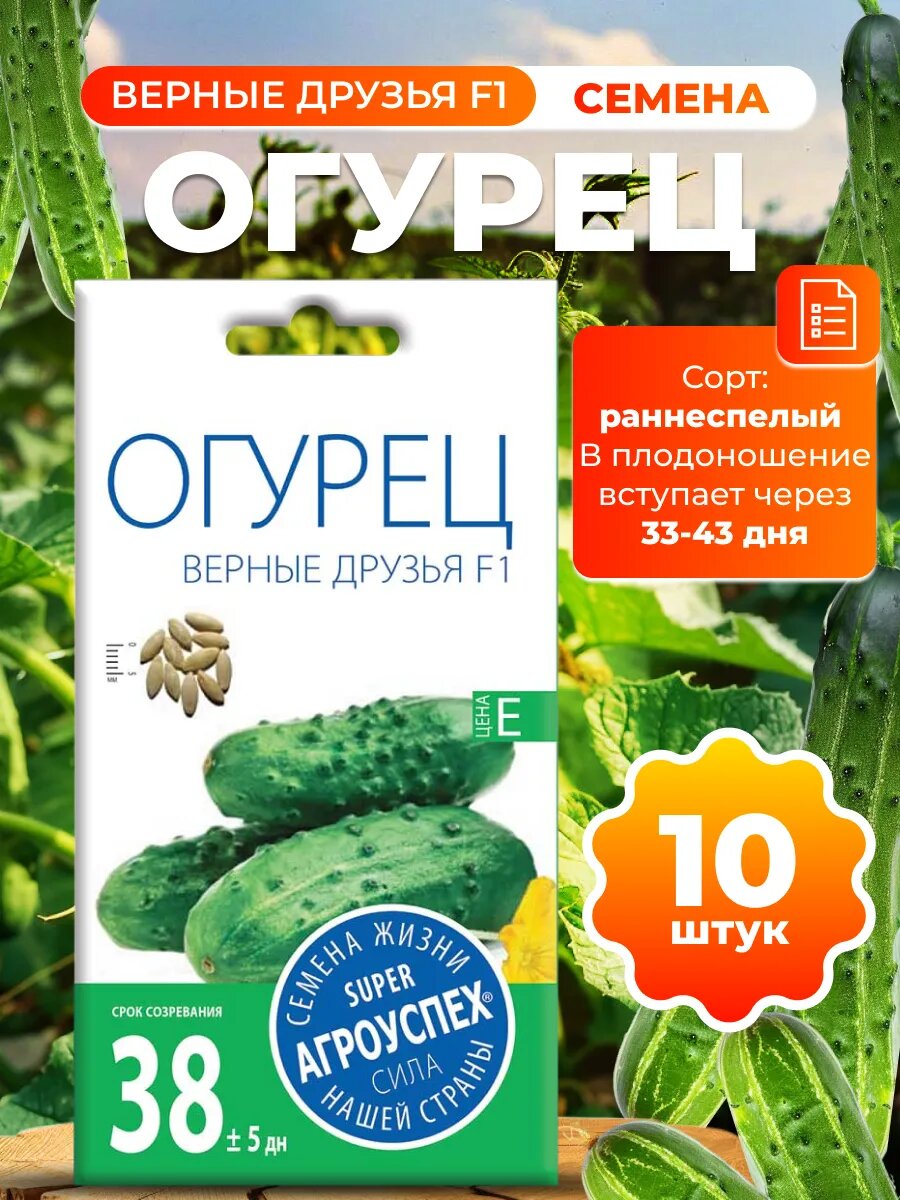Семена огурца Верные друзья F1, 10шт