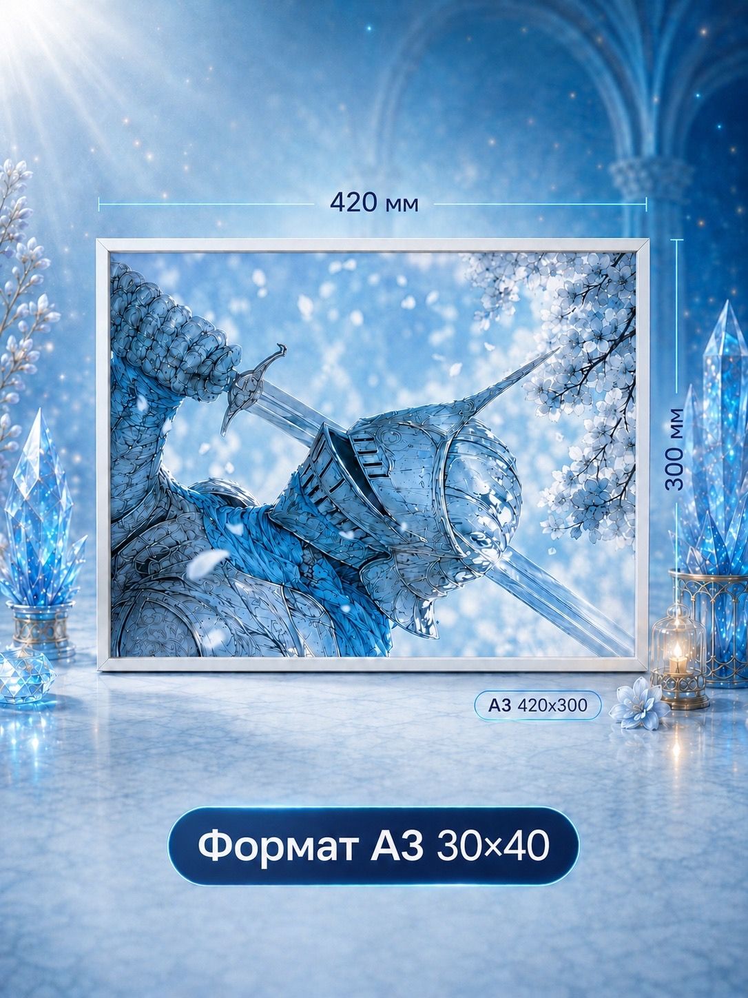 Лед рыцарь А3 — фото 1