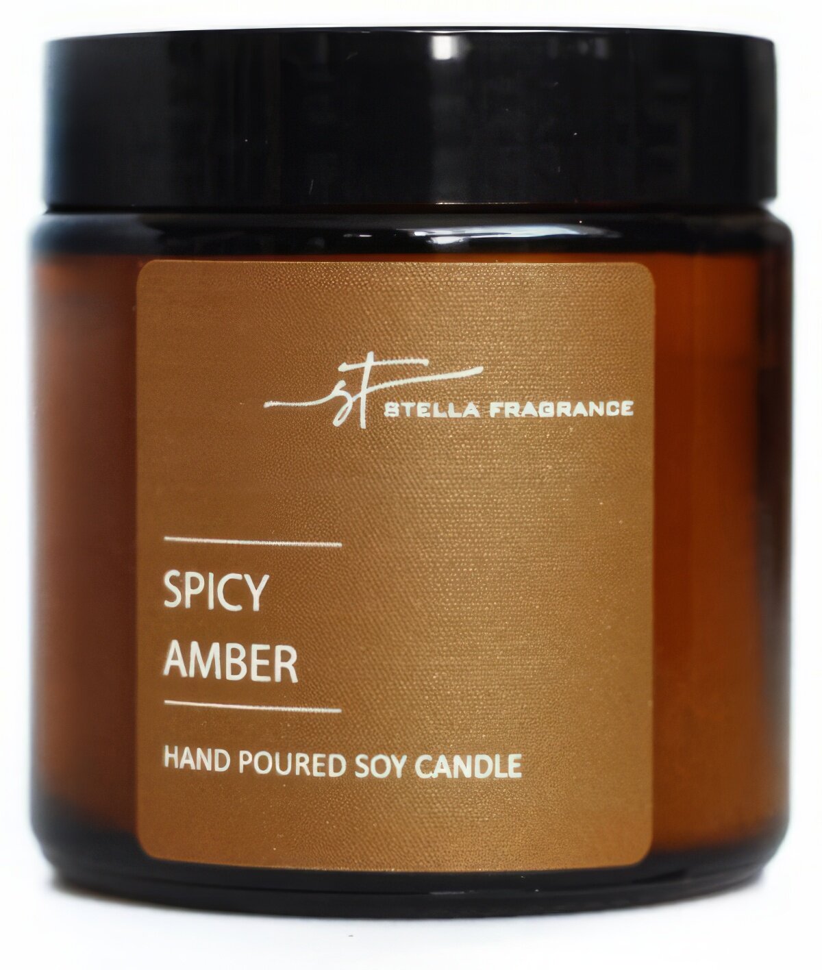 Свеча в банке STELLA FRAGRANCE Spicy Amber 6х6,5см 30ч/г ароматизированная