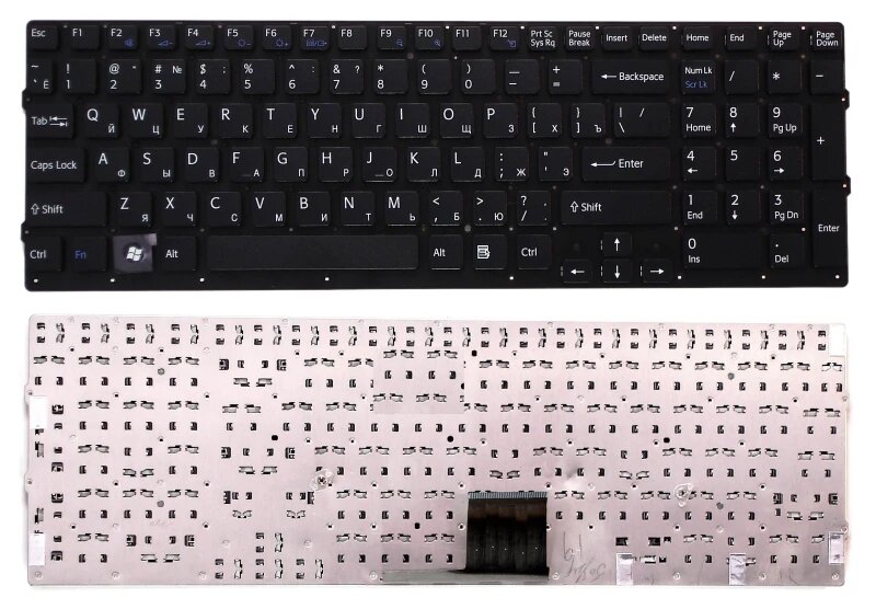 Клавиатура для ноутбука Sony Vaio VPC-EC черная