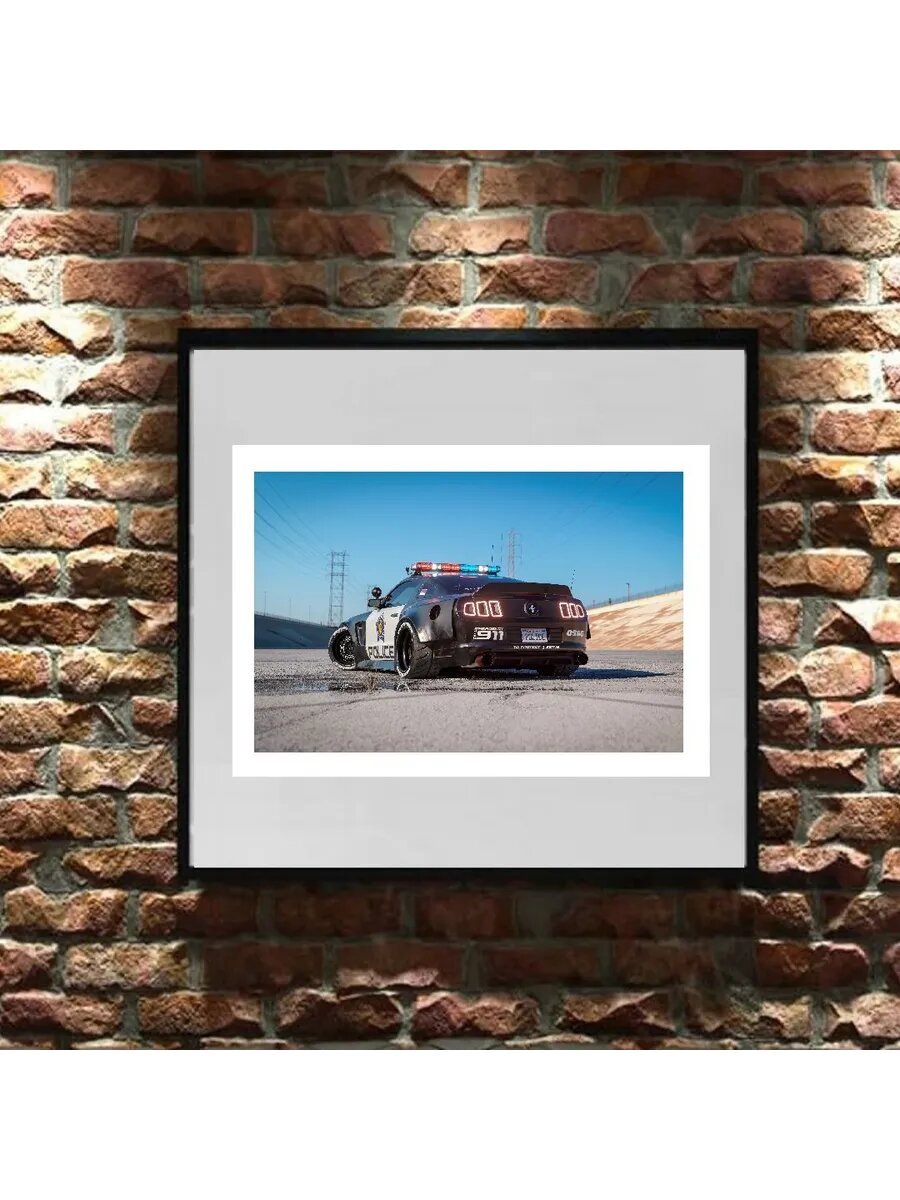Постер "ford mustang police interceptor 4k 5v" от А4