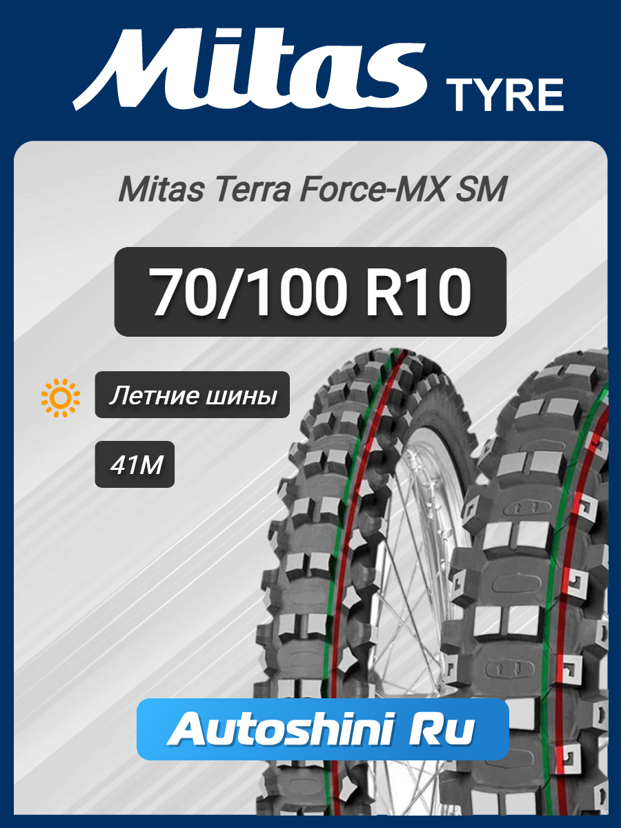 Шины летние Mitas Terra Force-MX SM 70/100 R10 41M