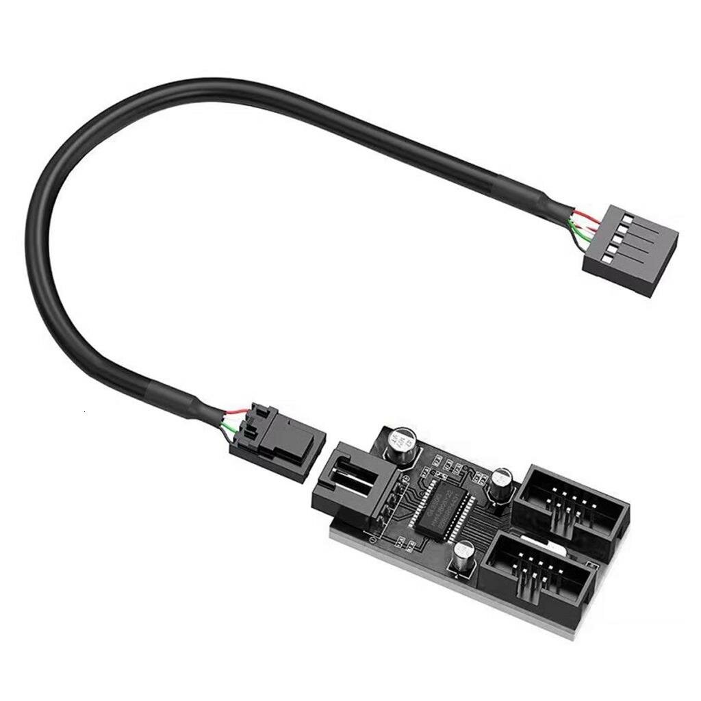 USB-адаптер-разветвитель 9Pin, 1 на 2/4, 1 to 2