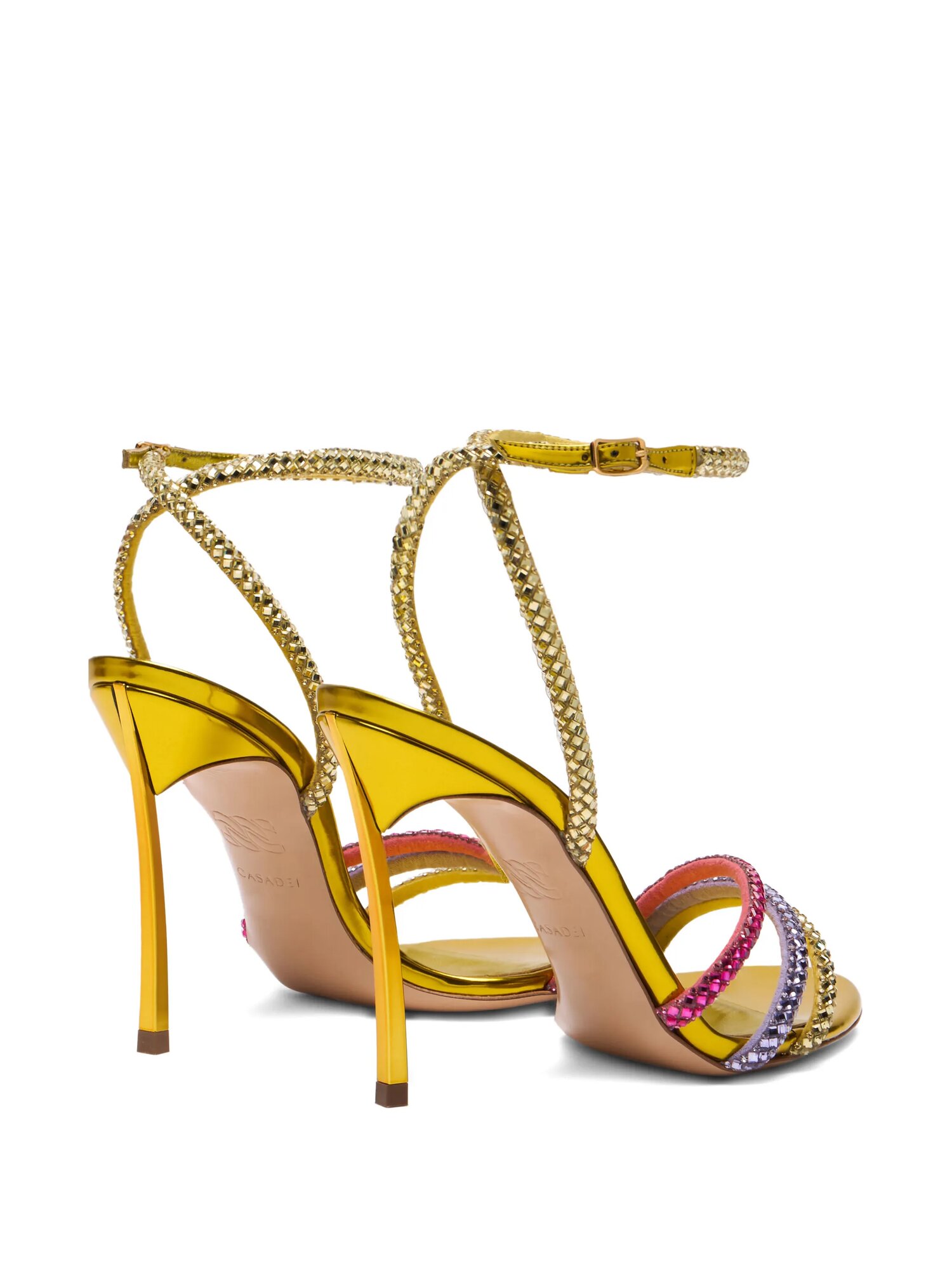 Босоножки Casadei Blade Andromeda, размер 41, золотистый — фото 1