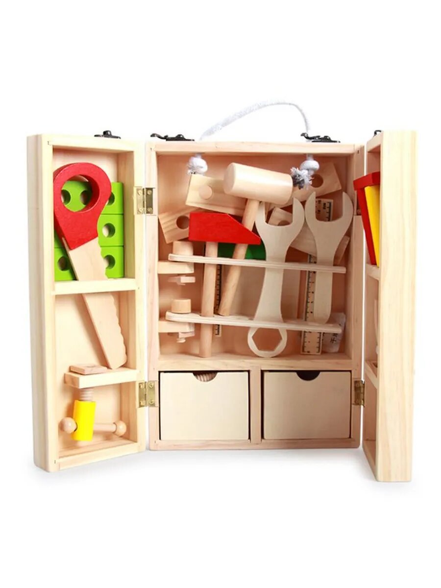 Детский набор инструментов (Двухстворчатый ящик)