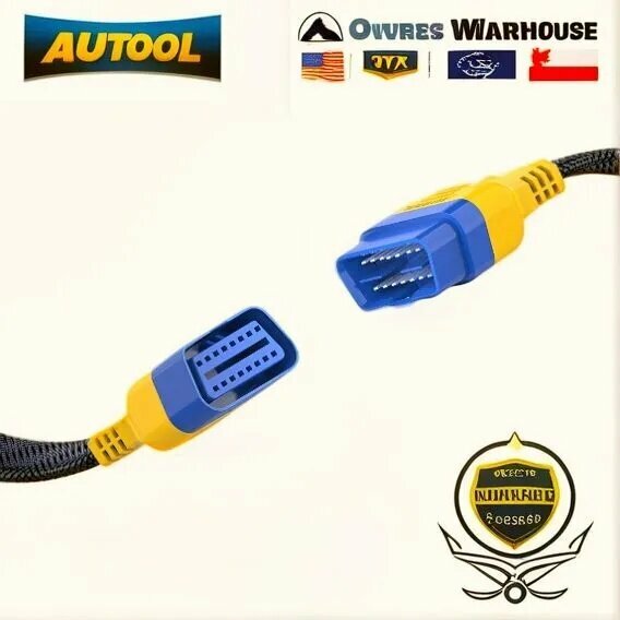 Autool Удлинитель кабеля BANANA/BANANA, 3 м, желтый