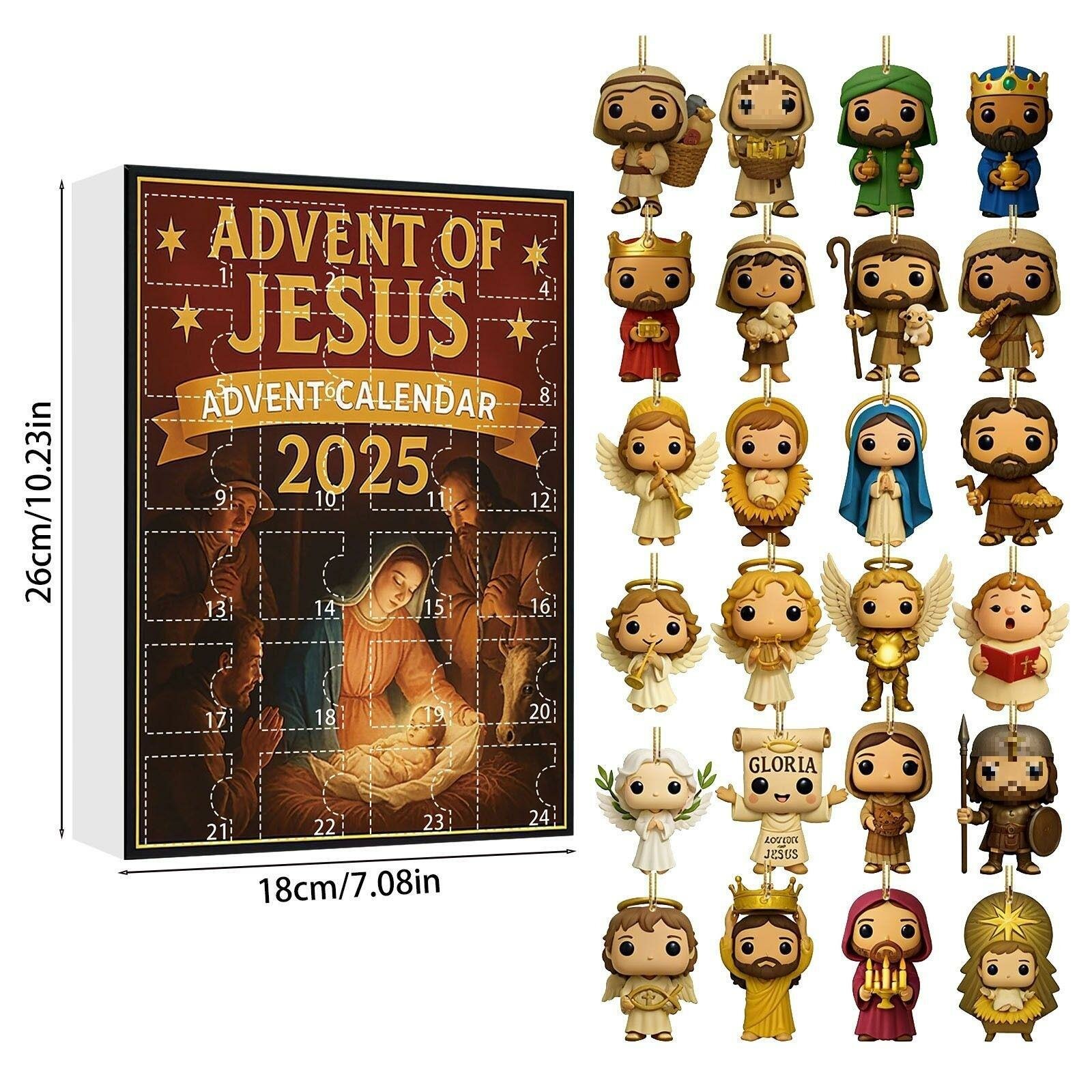 Модный слепой бокс, праздничный подарок, рождественский адвент-календарь, слепой бокс, рождественская елка, акриловый плоский подвес, домашний декор