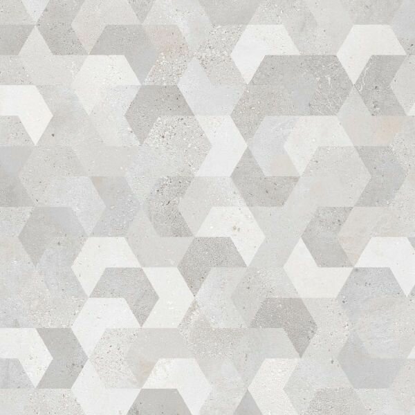 DAKO Керамогранит Chevron серый мат 60x60 9 мм (цена за 1.8 м2)