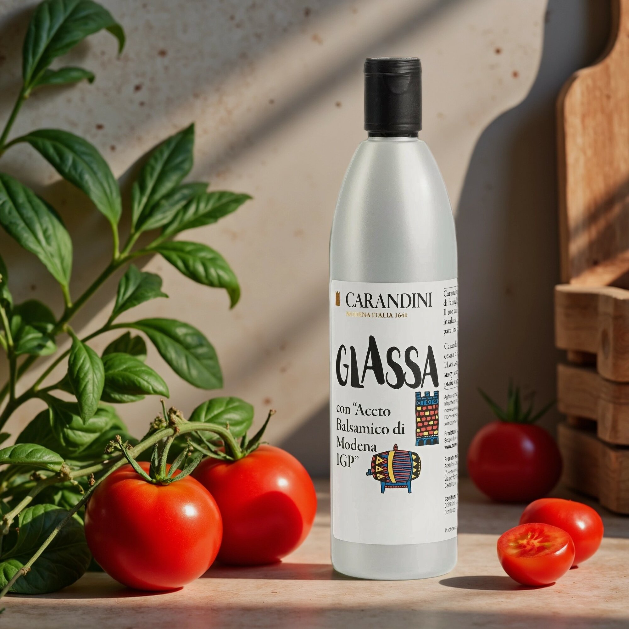 Соус CARANDINI Glassa, неострый, бальзамический, Италия, 500мл