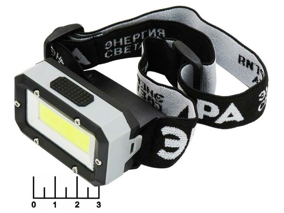 Фонарь налобный 3*AAA 1 светодиод COB Эра GB-708 4 режима