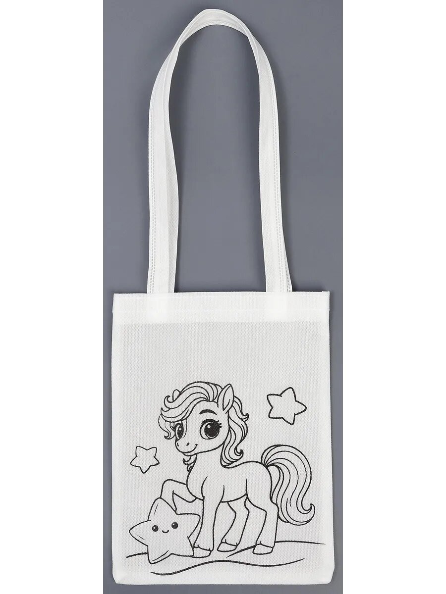 Сумка-Шопер под роспись лошадка Звездочка