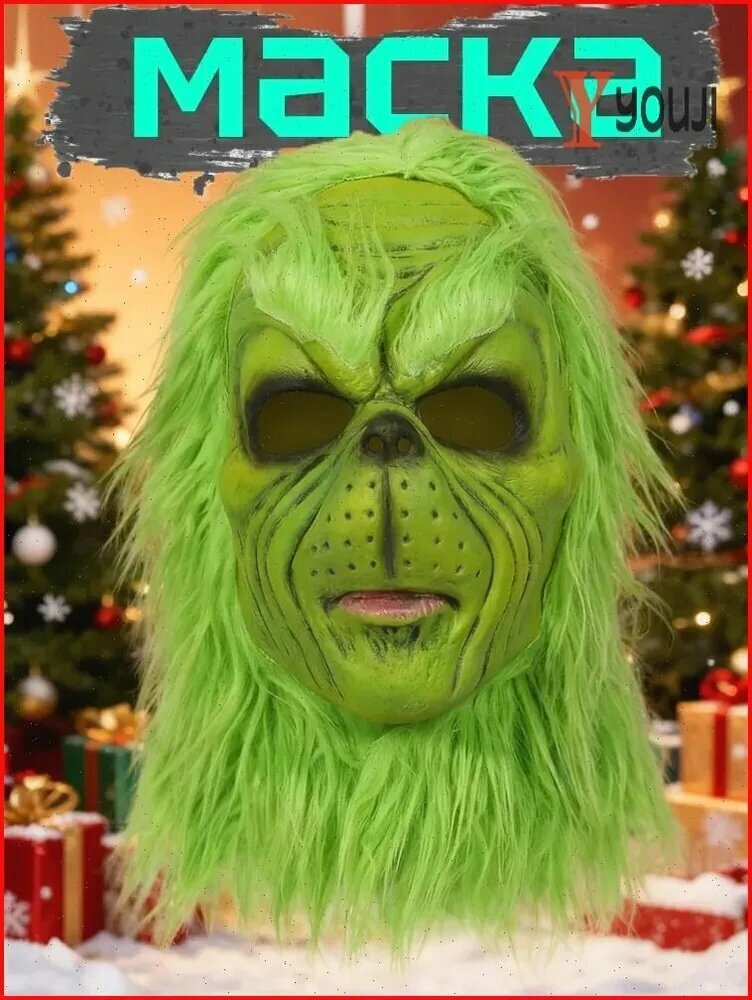 Маска карнавальная Гринч