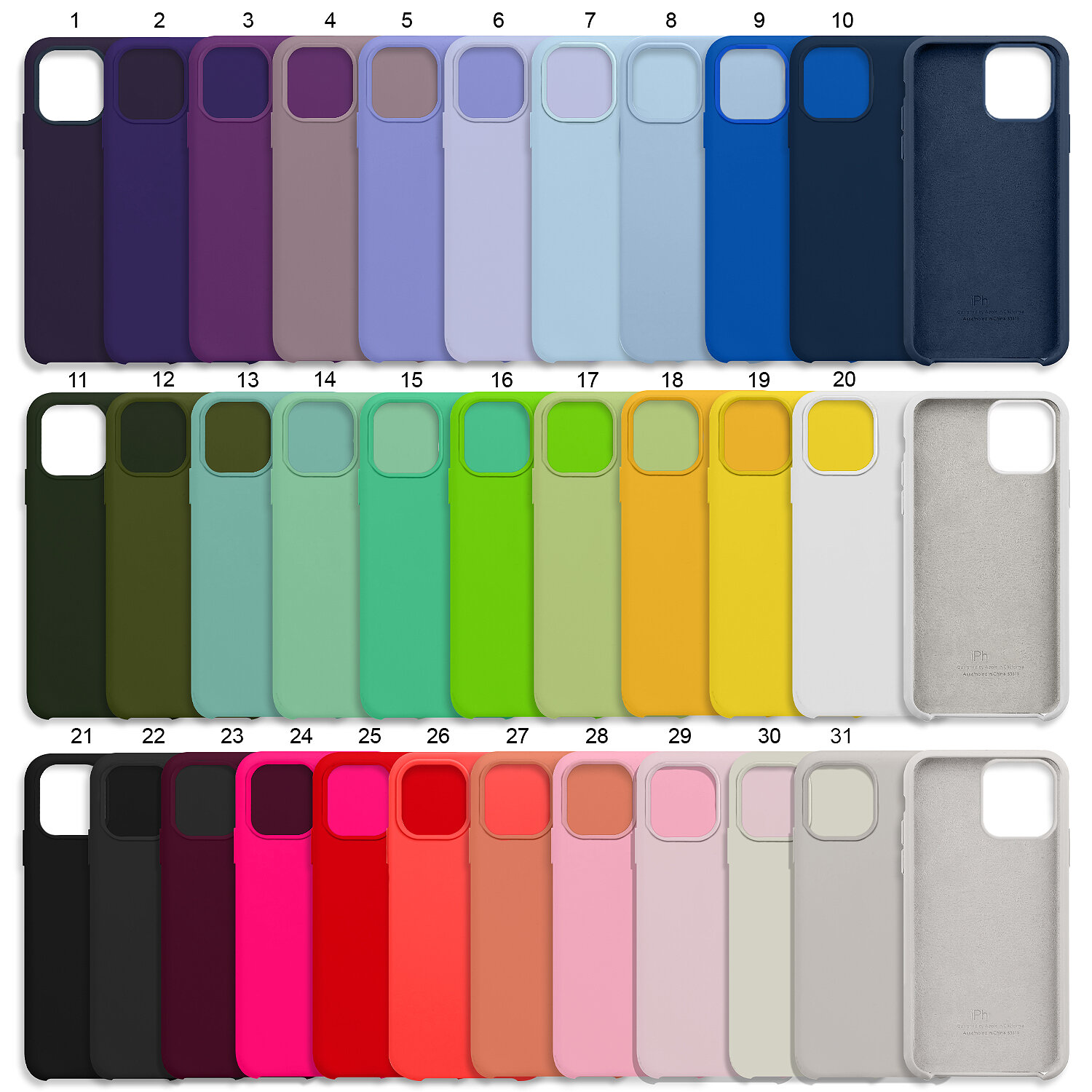 Чехол iPh 12 Pro Max (6.7) Silicon Сase APL WS (с лого)