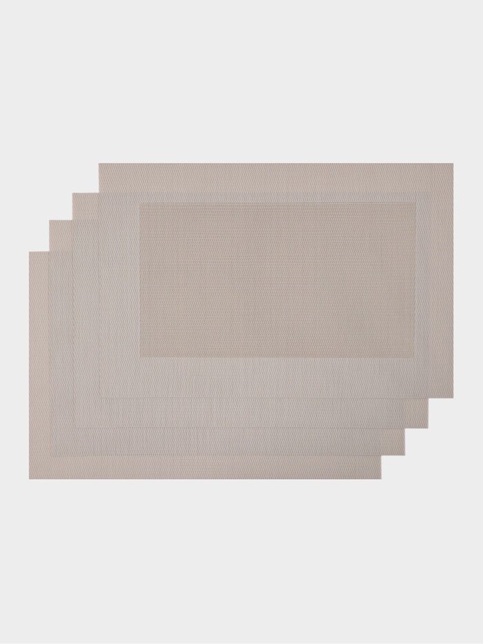 Набор салфеток сервировочных Доляна «Уют», 45×30 см, 4 шт, бежевый