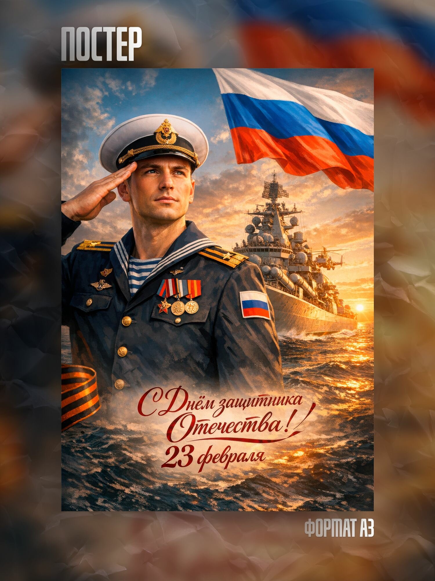 Плакат 23 февраля