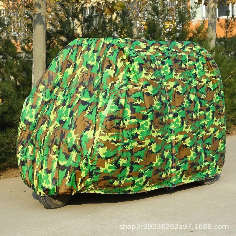 Полностью закрытый утолщенный чехол для мотоцикла, электрического трехколесного и четырехколесного транспортного средства, чехол для скутера для пожилых, защита от солнца, водонепроницаемый чехол