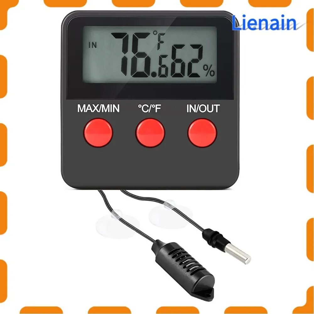 Термометр-гигрометр, быстрое измерение и прочная конструкция, для инкубаторов и домашних животных