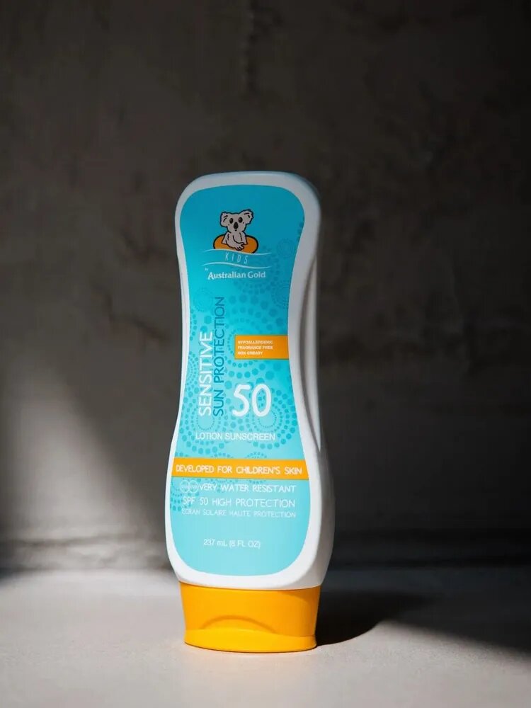Australian Gold Kids Sensitive Protection Lotion Sunscreen SPF50 Солнцезащитный лосьон для чувствительной кожи