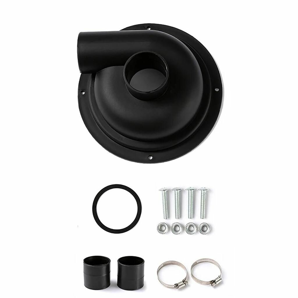 Циклонный сепаратор для пыли с коленом, Черный