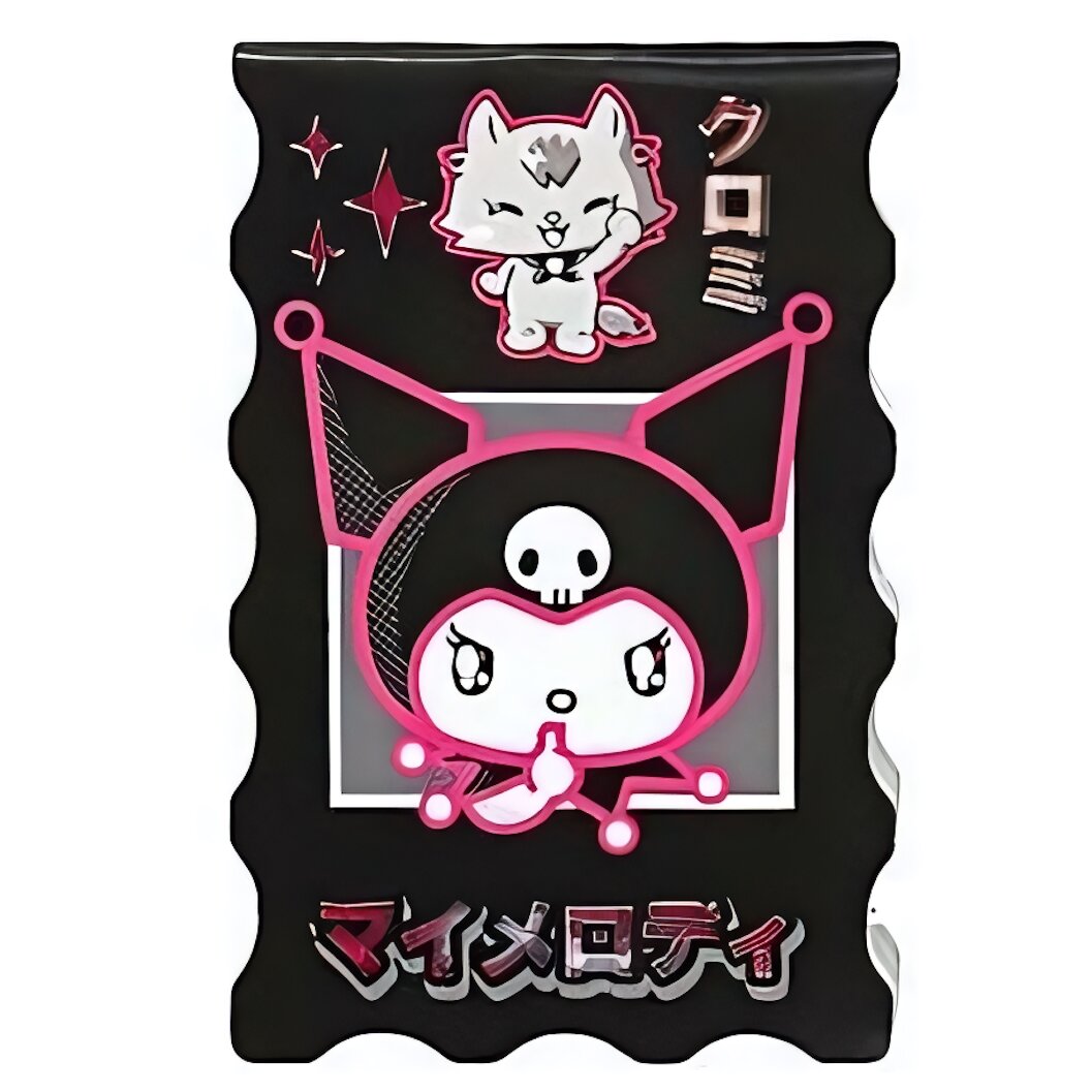 Блокнот фигурный А7 40л. "Куроми" на скрепке, без лин, тиснен. серебр. фольгой 77560 (Центрум)