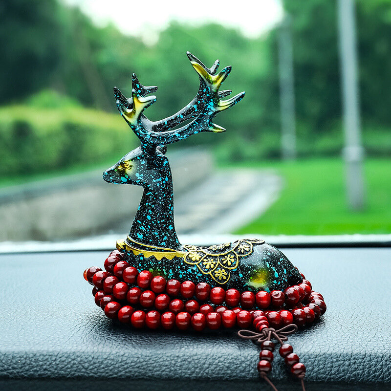 Автомобильные украшения с элитным дизайном, креативные фигурки монахов и оленей-талисманов для автомобиля, полная коллекция новых высококлассных автомобильных аксессуаров.