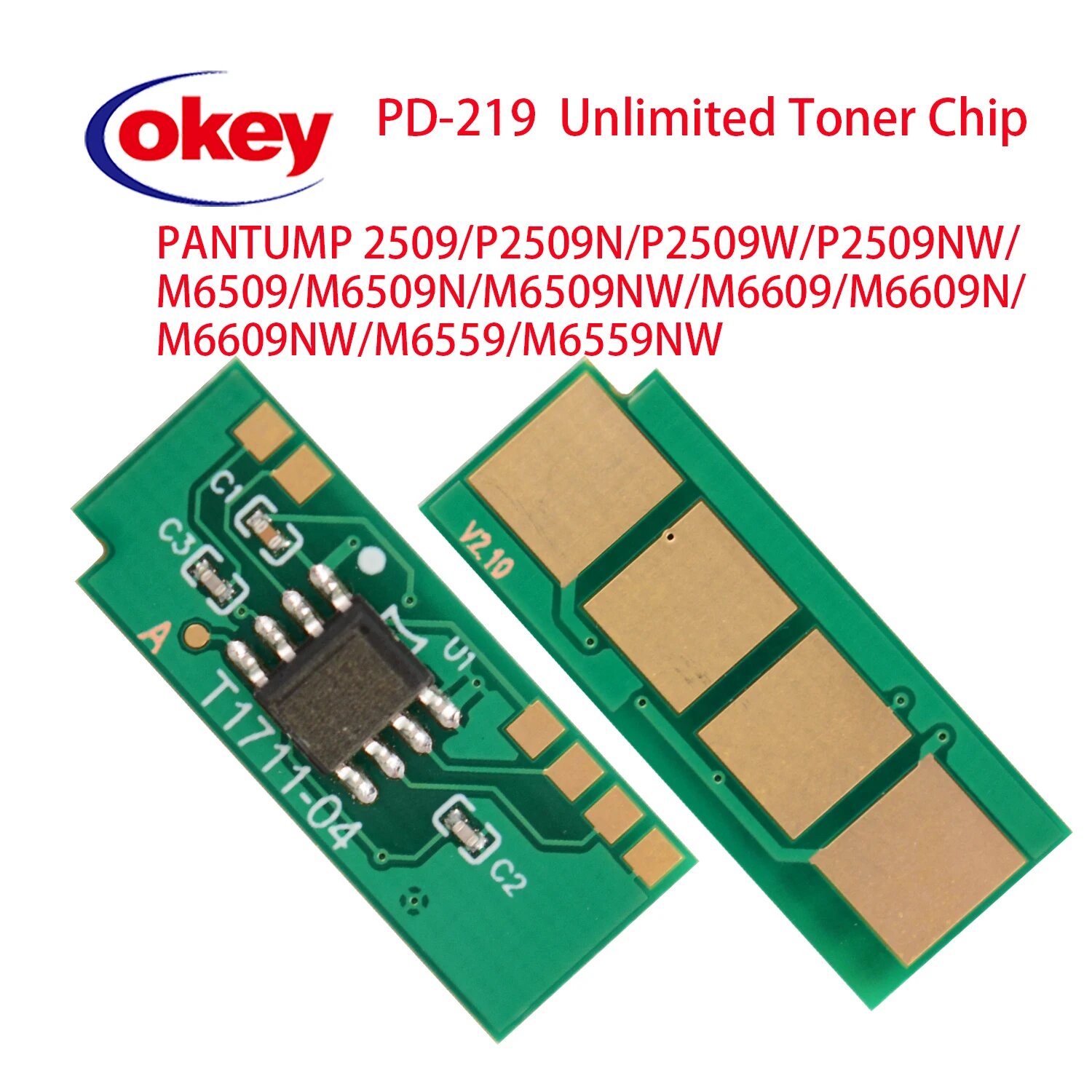 PD-219 PD219 Тонер-чип неограниченное количество для Pantum P2509 P2509W M6509 M6509NW M6559N M6559NW M6559 M6609N M6609NW Постоянный PD 219