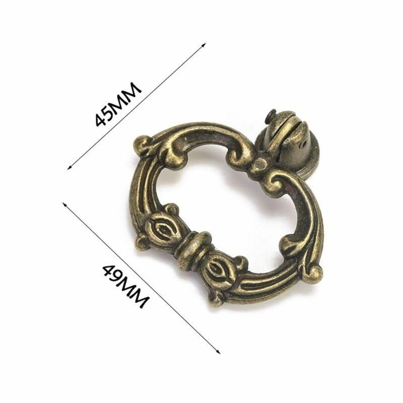 Миниатюрные ретро ручки для шкафов, круглые ручки для комодов и кухонных шкафов, креативный декор для мебели, 7