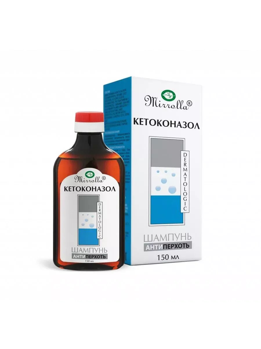 Mirrolla шампунь от перхоти с кетоконазолом 150 мл