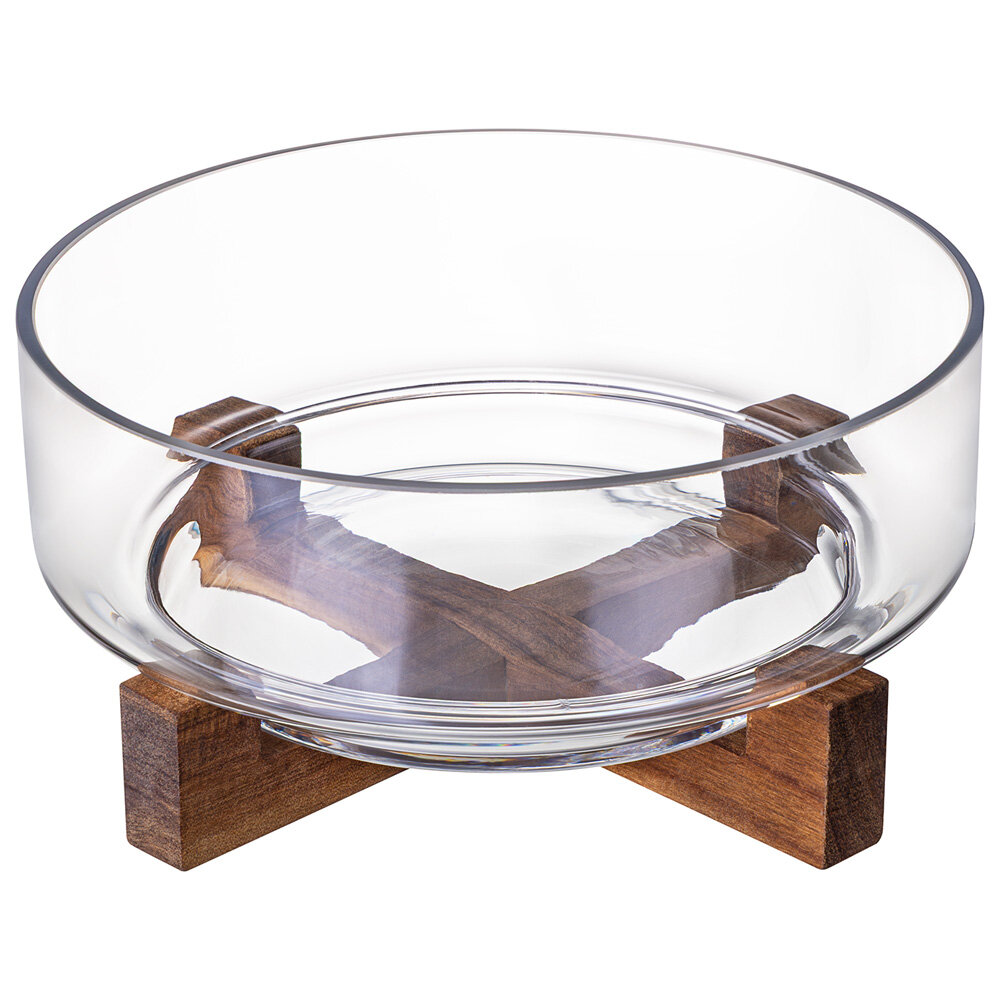 Фруктовница nature на подставке диаметр 22 см высота 10,5 см KSG-750-018