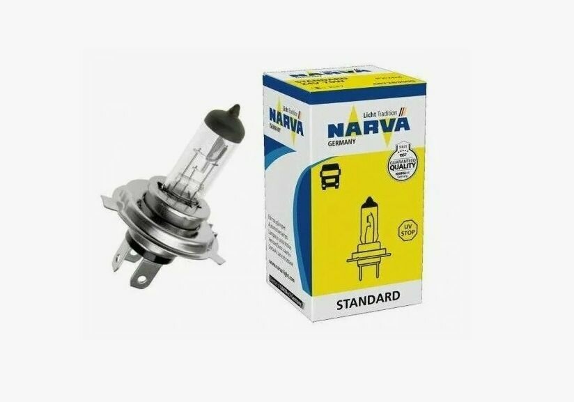 Лампа автомобильная NARVA H4 75/70W (P43t) 24v - 48892 Standard 24v