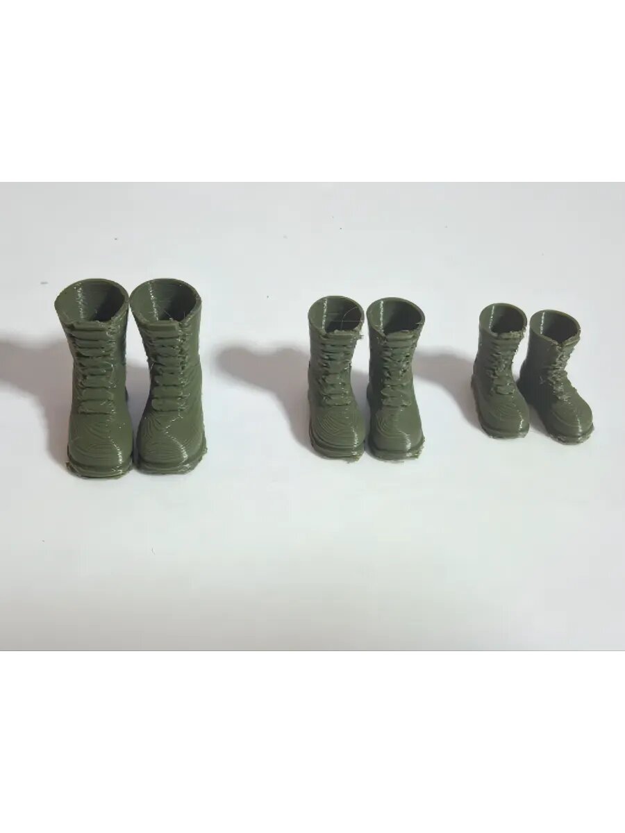 Набор миниатюр "Ботинки высокие" 3 пары, для ватных игрушек