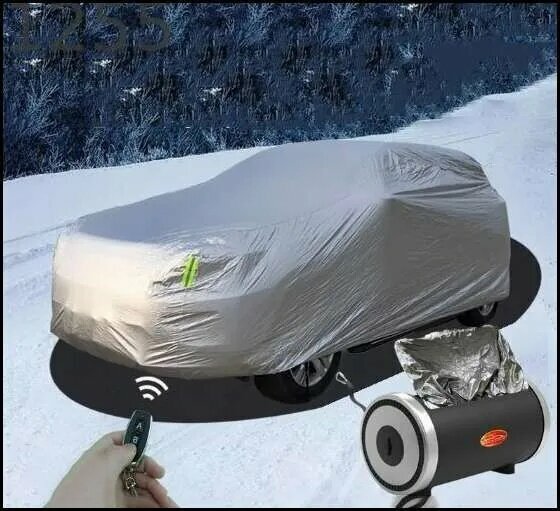 Чехол на автомобиль cm, ABS пластик, 100 шт. Умный автоматический чехол для машины с ДУ, защита от солнца и мороза