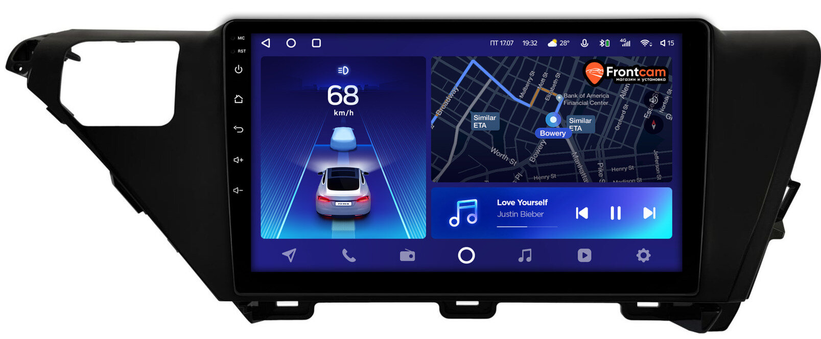 Штатная магнитола Teyes CC2 PLUS 6/128 10" RM-10-0554 Toyota Camry XV70 2017-2021 (авто с камерой, правый руль) Android 10 (4G-SIM, DSP, QLed)