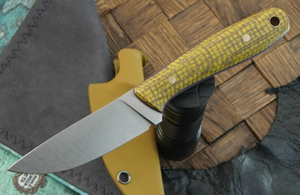 Нож Ural EDC ТузЪ, сталь JM390A, рукоять джутовая микарта