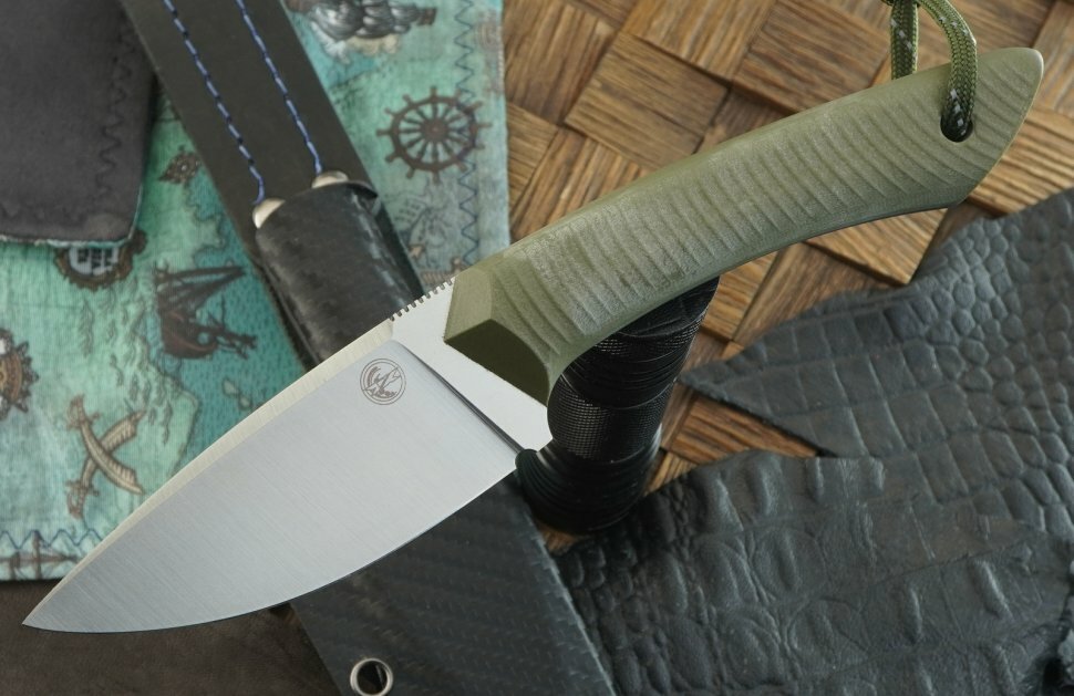 Семь Ножей Джек, сталь Bohler M390, cryo, рукоять оливковый G-10