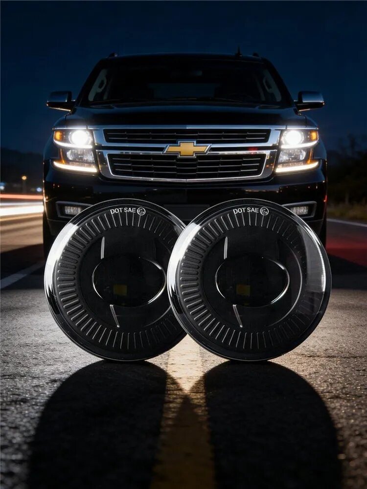 2 Светодиодных Противотуманных Фары Дальнего Света Для Chevrolet Suburban Tahoe