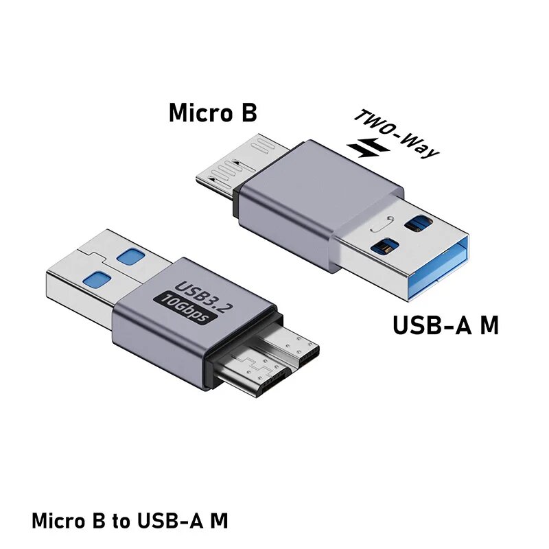 Адаптер Micro B USB 3.2 на USB-A, BM-AM