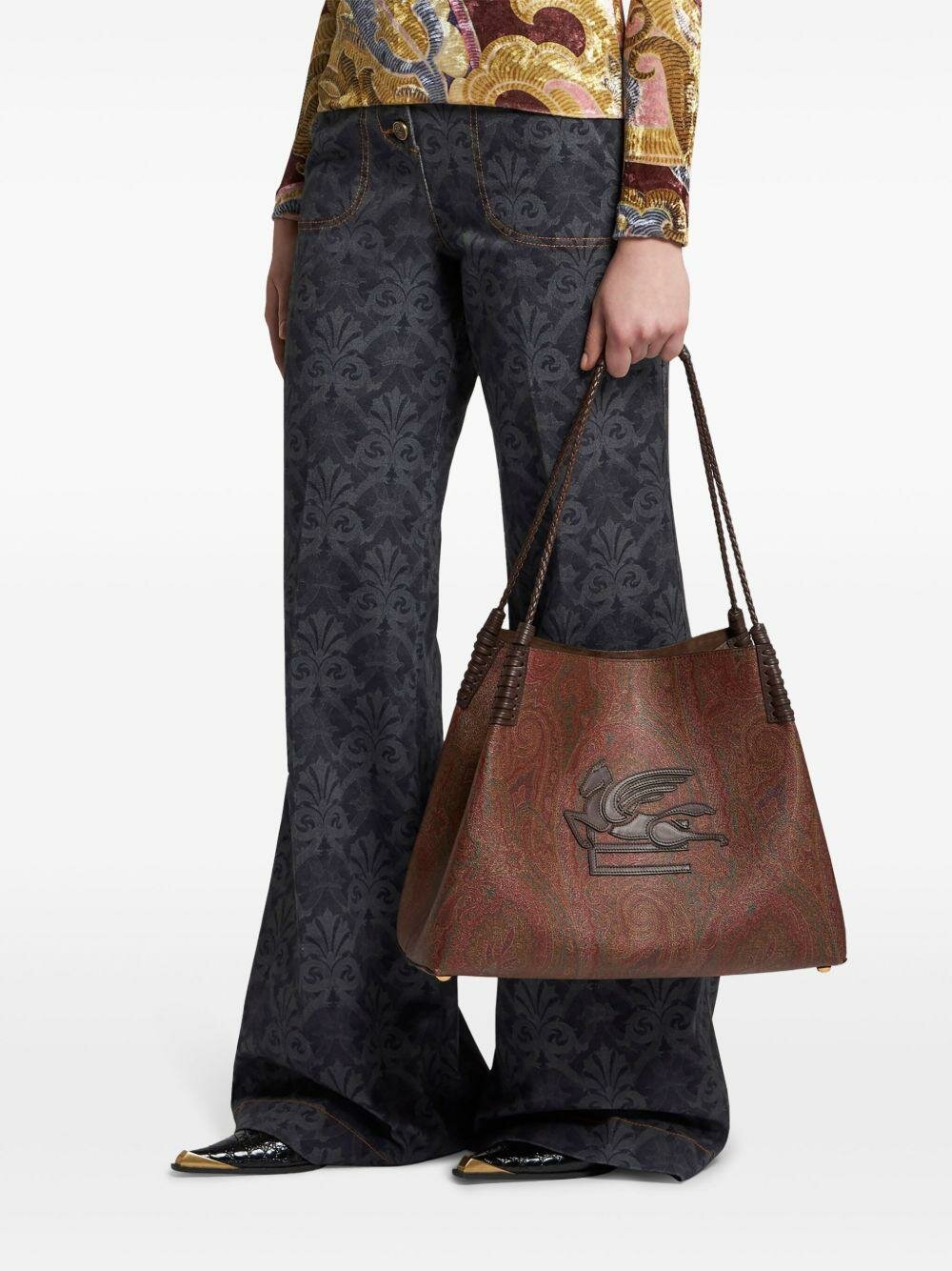 Сумка ETRO, коричневый — фото 1