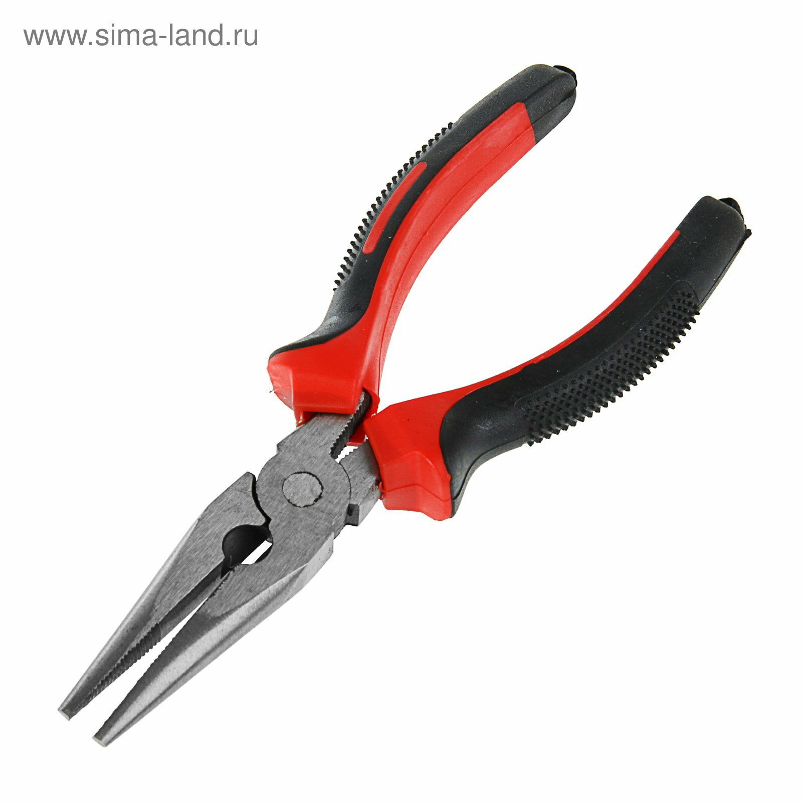 Длинногубцы шлифованные, двухкомпонентные рукоятки, 160 мм, вид: длинногубцы