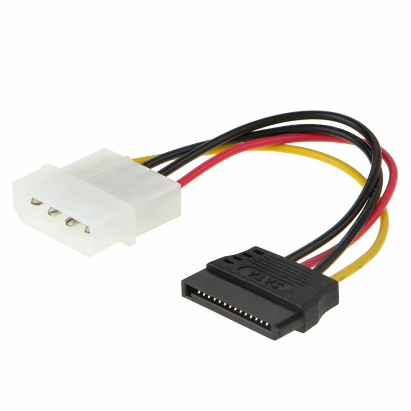EN-Labs Кабель для подключения периферийных устройств Molex 4pin/PCI-E 6+2-pin, PCI-E 8-pin, 0.2 м, разноцветный