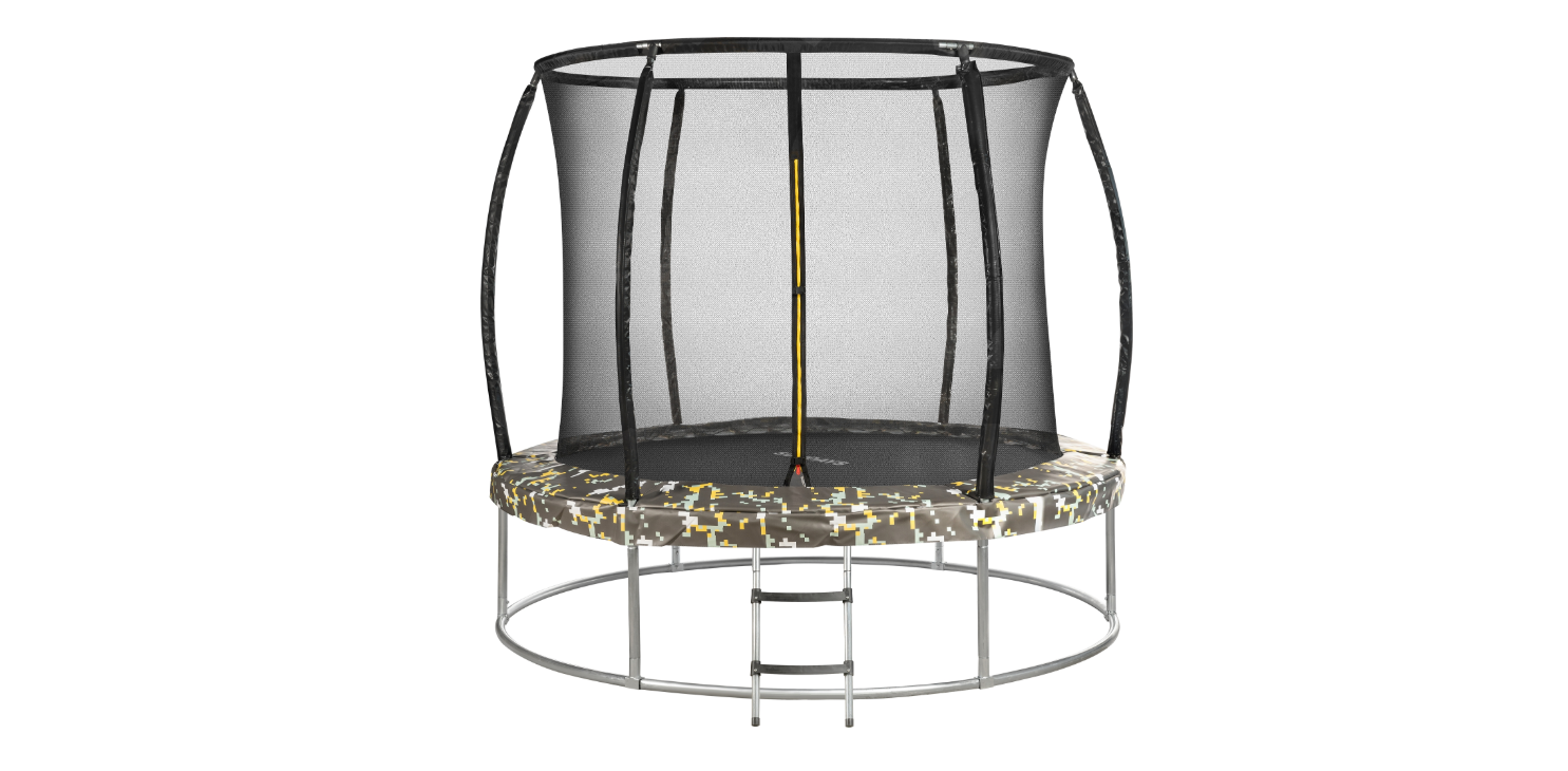 Батут Sundays Favorite Premium 10FT (квадраты, с сеткой, с лестницей)