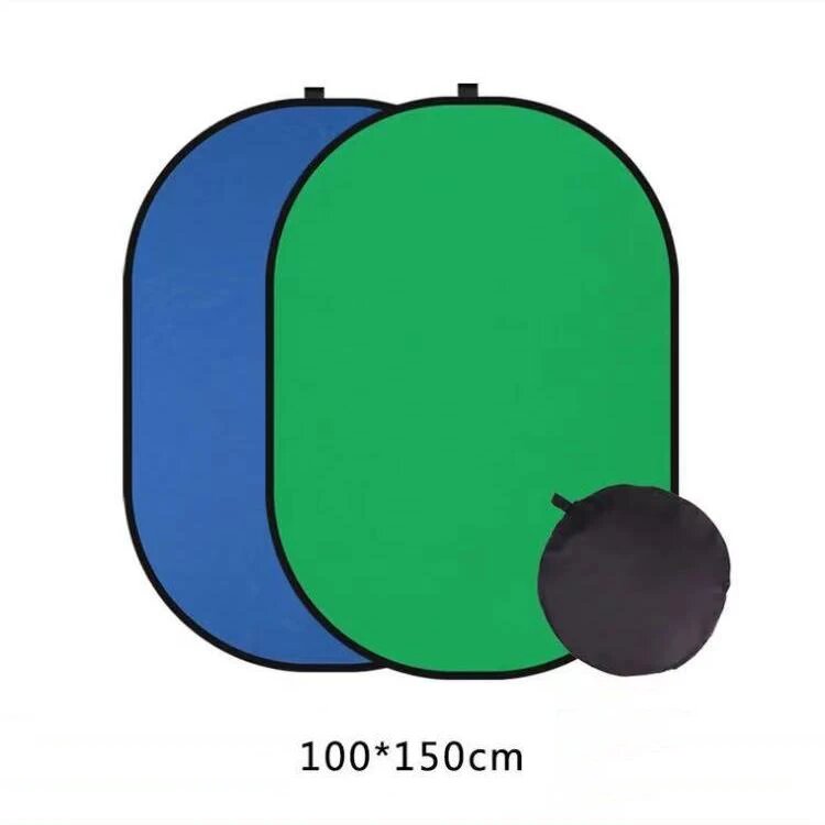 Складной двухсторонний фон 2 в 1 с зеленым экраном для фотографий и игр