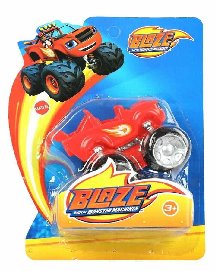Машинка Huada Toys Вспыш, Blaze, виниловая, длина 8 см, свободный ход