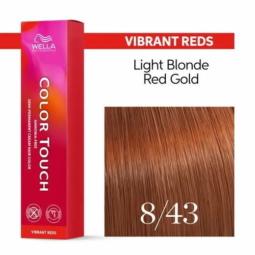 Wella Color Touch 8/43 Боярышник Интенсивное тонирование без аммиака, 60 мл